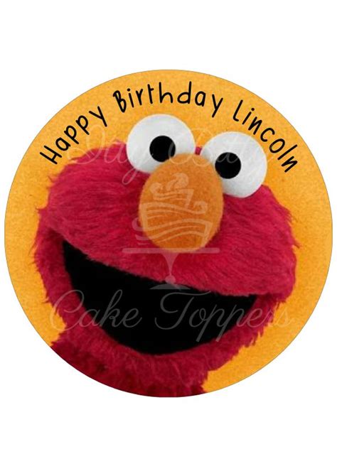 Sesame Street Elmo Round Edible Image Photo Cake Topper Sheet My Xxx