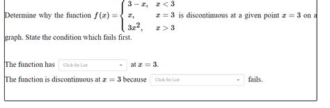 Solved Determine Why The Function