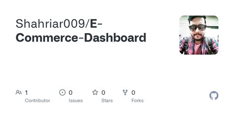 Github Shahriar E Commerce Dashboard