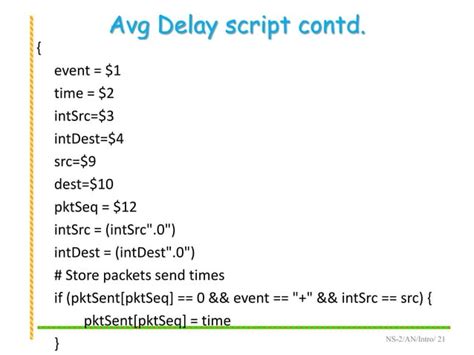 Ns2 Awk And Gnuplot Part Iii Ppt