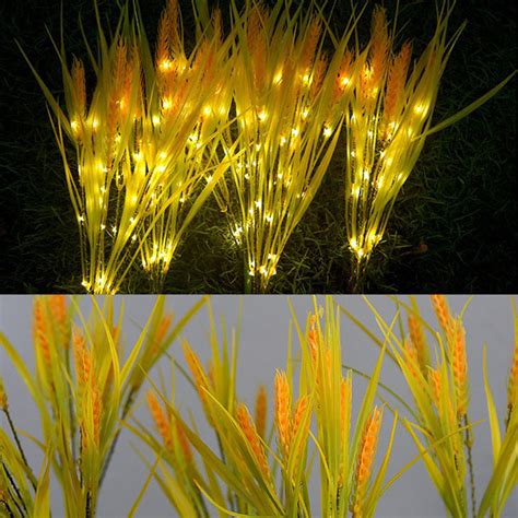 Газонный декор Колоски с подсветкой на солнечной батарее