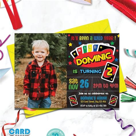 Uno Birthday Party Etsy
