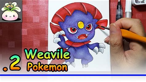 Illustration Art How To Draw Weavile Pokemon Color Cute Doodles