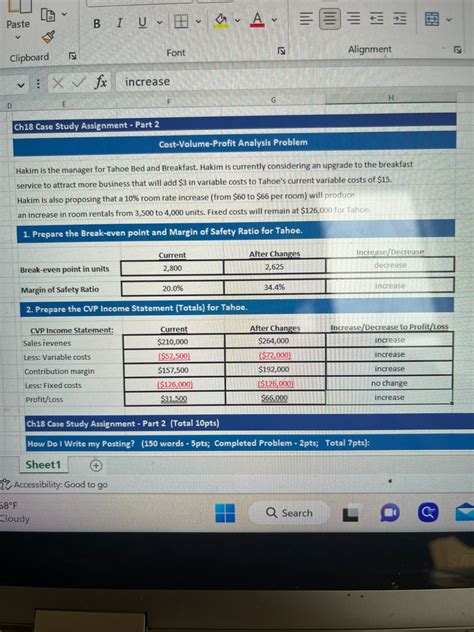 Solved A Based On The CVP Analysis 1 Explain The Chegg Com