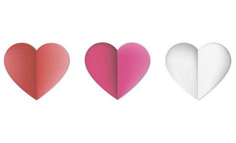 벡터 레드 하트 컬렉션입니다 그림자가 있는 4개의 현실적인 하트 세트 낭만적 인 사랑 기호 아이콘 세트 발렌타인 데이 생일 결혼식 초대장 인사말 카드를위한 디자인 요소 3