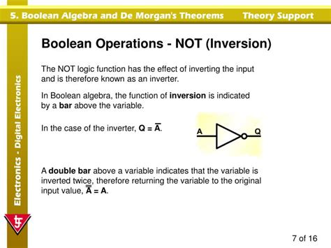 Ppt Boolean Algebra And De Morgan S Theorems Powerpoint Presentation