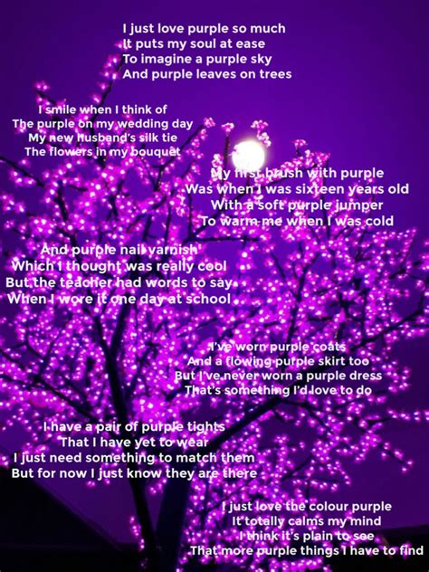 Poems Describing Purple Without Using The Word