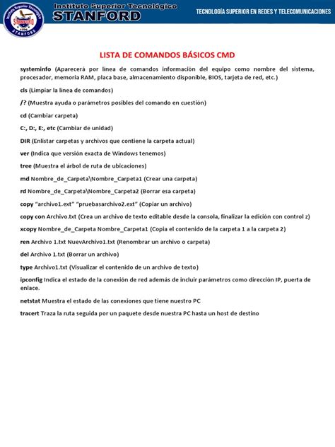 Comandos Básicos Cmd Pdf