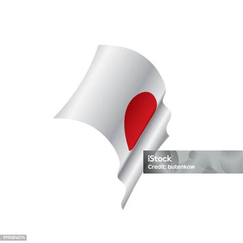 Japan Flagge Vektorillustration Stock Vektor Art Und Mehr Bilder Von