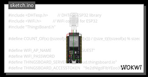 Thingsboarddht22 Wokwi Esp32 Stm32 Arduino Simulator