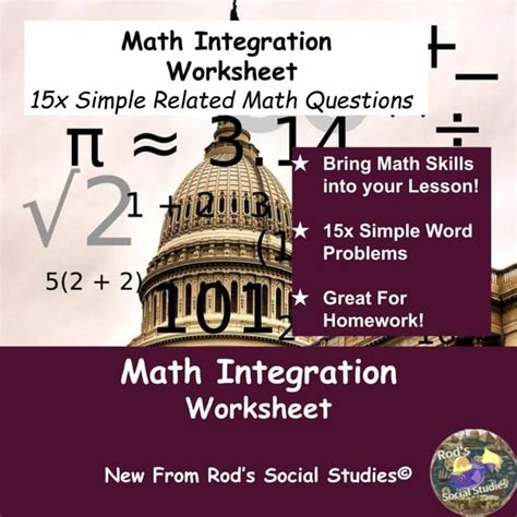 Understanding The Constitution Math Connections Worksheet W Answer Key