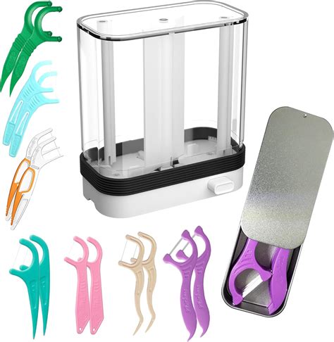 Floss Dispenser Refillable Floss Pick Dispenser For Plackers Flosser Holder Floss Dispenser Refillable Floss Pick Dispenser For Plackers Flosser Holder