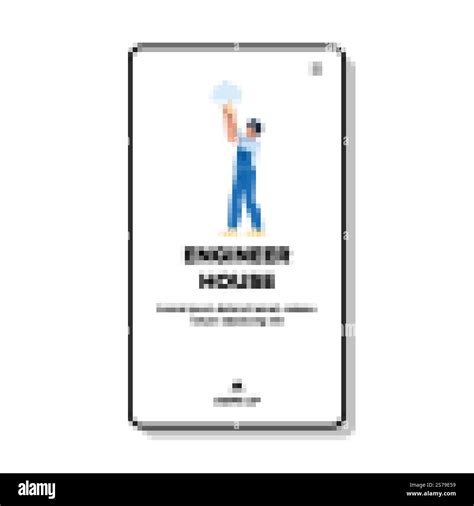 Engineer House Vector Design Business Construction Project