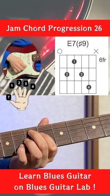Jam Chord Progression 26 E7♯9 G A Chordprogression Guitarchords
