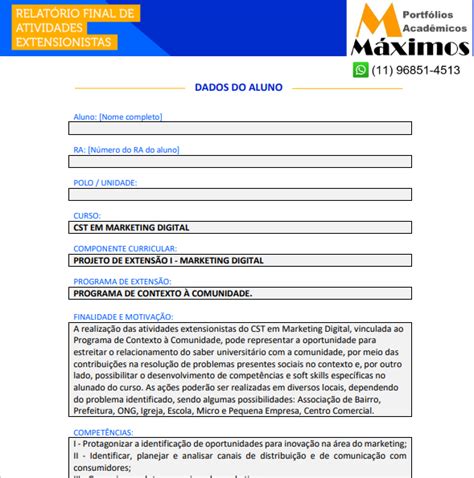 Portfólio Individual Projeto de extensão Marketing Digital