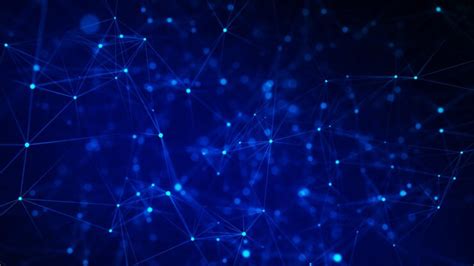 Premium Photo Digital Flow With Connecting Points And Lines Futuristic Blue Science Background