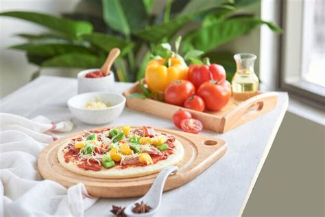 Premium Photo Raw Pizza Dough With Tomato Sauce Ingredients