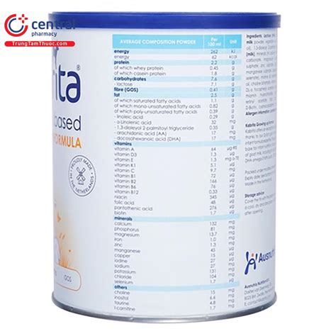 Sữa dê Kabrita số 3 800g cung cấp dưỡng chất cho trẻ trên 24 tháng