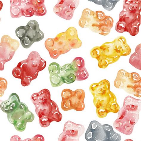 Download Colorful Gummy Bear Seamless Pattern Patterns Online