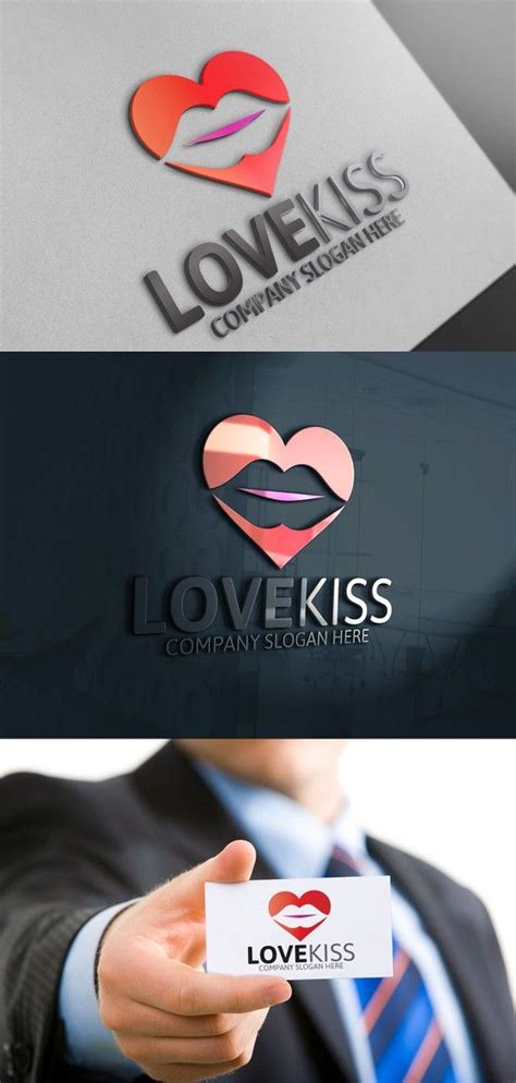 Love Kiss Logo Kiss Logo Love Kiss Logo