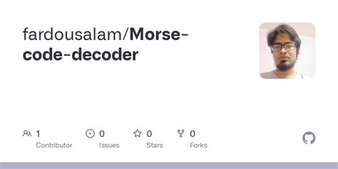 Github Fardousalammorse Code Decoder