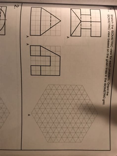 Solved The ISOMETRIC View For Each Problem Orient The Chegg