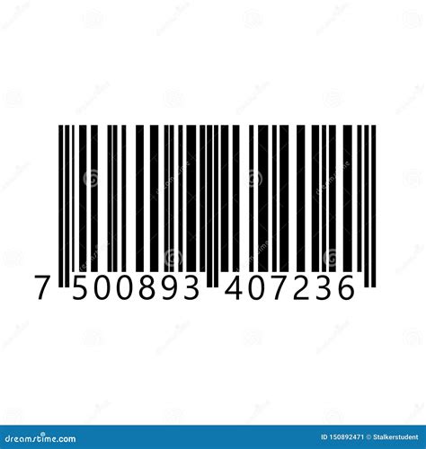 Realistic Barcode Icon Barcode Vector Illustration Eps Stock Vector