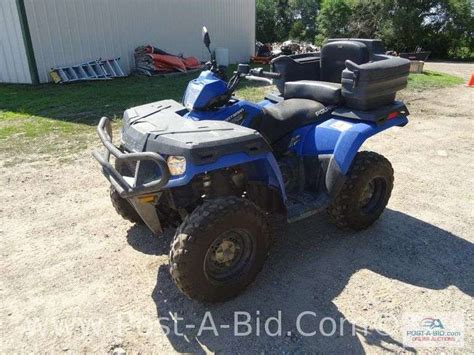 2012 Polaris 400 Awd Fourwheeler Elsenpeter Auctions And Real Estate Inc Dba Post A Bidcom 2012 Polaris 400 Awd Fourwheeler Elsenpeter Auctions And Real Estate Inc Dba Post A Bidcom
