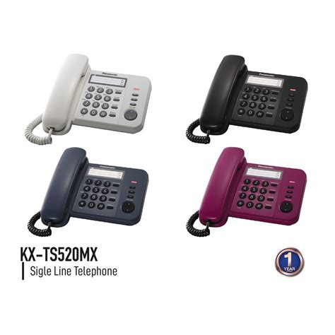 โทรศัพท์ตั้งโต๊ะ Panasonic Kx Ts520mx ของแท้ รับประกันศูนย์ 1 ปี Kx Ts520 Shopee Thailand
