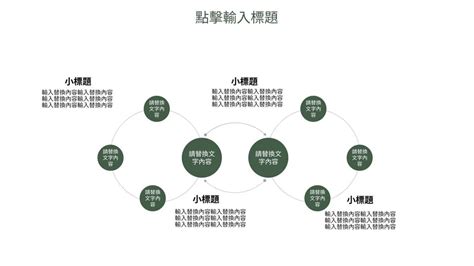 精美優質的白色背景與綠色圓圈圖和白色背景ppt模板和簡報範本免費下載 Slidesdocs