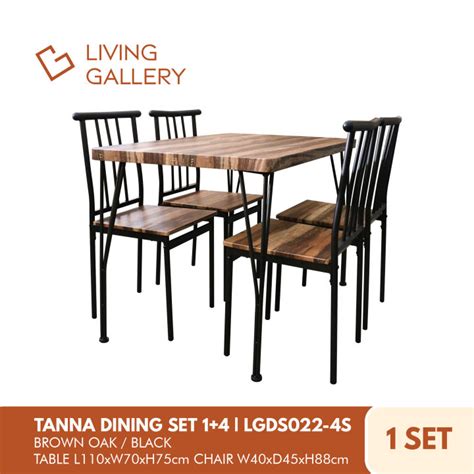 Living Gallery Tanna Dining Set 4 Seater Stylish Functional