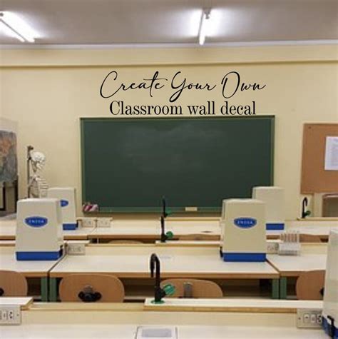 Custom Classroom Wall Decal Personalized School Decor