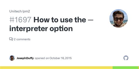 How To Use The Interpreter Option Issue Unitech Pm Github