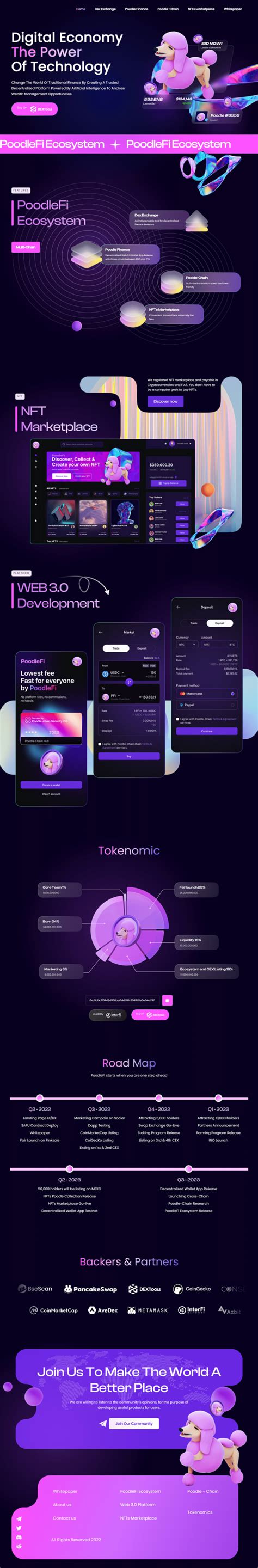 Develop Nft Landing Page For Web3 Dapp Using React Next Js By Jahan