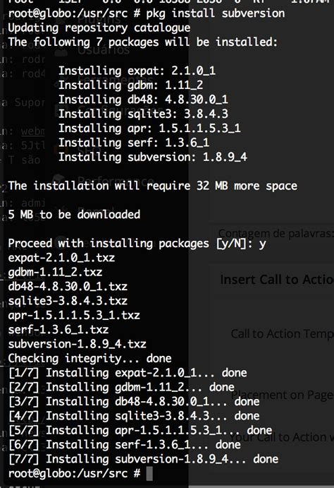 Realizando o checkout do código fonte do FreeBSD 10 0 para compilar