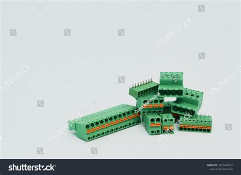 Different Electrical Connector Blocks Isolated On Stock Photo Shutterstock