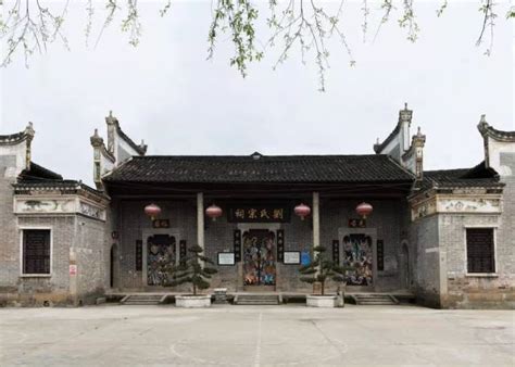 兴宁岗背刘家祠堂 兴宁岗背家祠图片 家祠堂彭城堂 大山谷图库