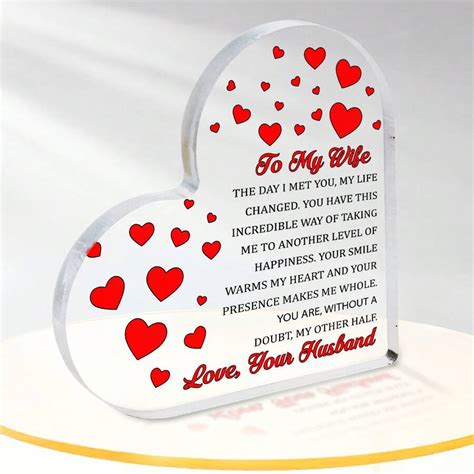 מתנות ליום האם לוח אקריליק שקוף לב 1 יחידה מתנות תודה מיוחדות לנשים אמא אמא מתנת חג המולד