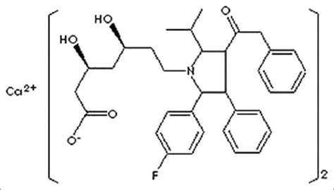 Chemical Structure Of Atorvastatin Download Scientific Diagram