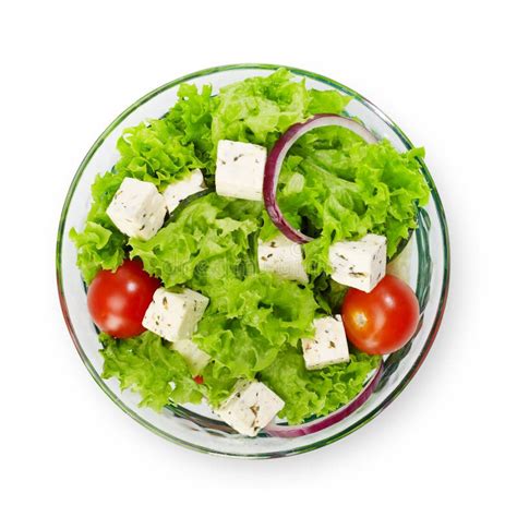Salad Bowl Isolated Stock Image Image Of Organic Salad 109746985