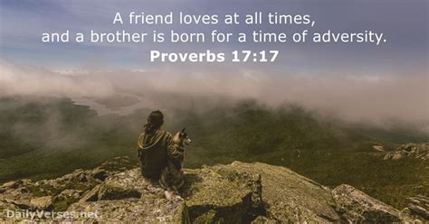 Verse Of The Day Proverbs 17 17 KJV Highland Park Baptist Church