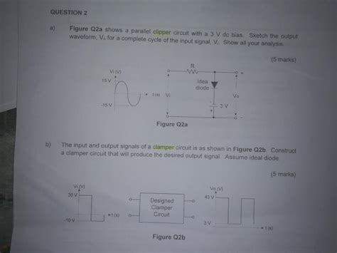 Solved QUESTION A Figure Q A Shows A Parallel Clipper Chegg