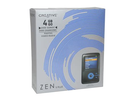 Creative Zen V Plus 15 Black And Blue 4gb Mp3 Player