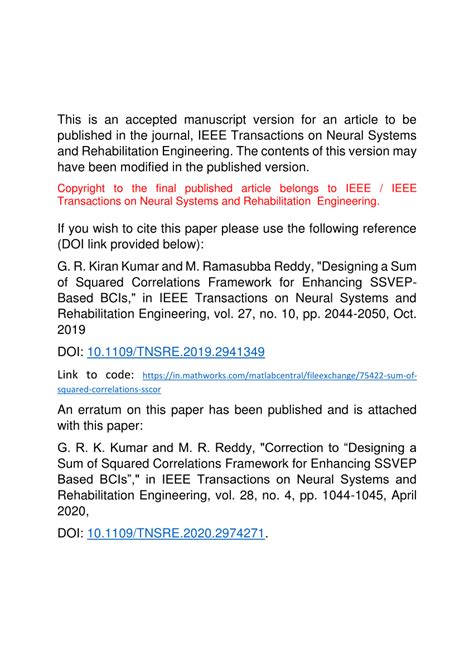 pdf designing a sum of squared correlations framework for enhancing