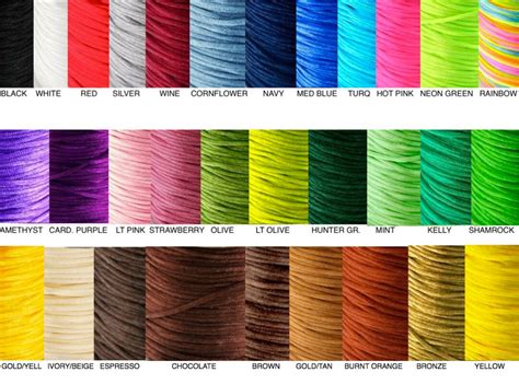 1 5mm Premium Satin Rattail Cord Diy Organza Necklace Cord Shamballa Bracelet Cord Macrame