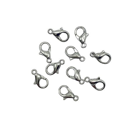 Metal Mini Clasp Silver 10pics