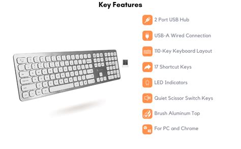 X9 Performance Computer Keyboard For Laptop Or Desktop Elegant Plug And Play Usb