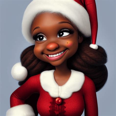 Adorabile Cartone Animato 3D Della Signora Claus In Pelle Marrone