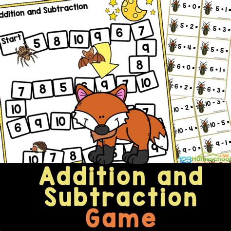 Simple Subtraction Math Equations
