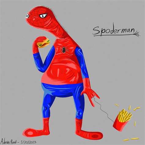 Spoderman In The Style Of Into The Spider Verse By Allosaurhouse On Deviantart